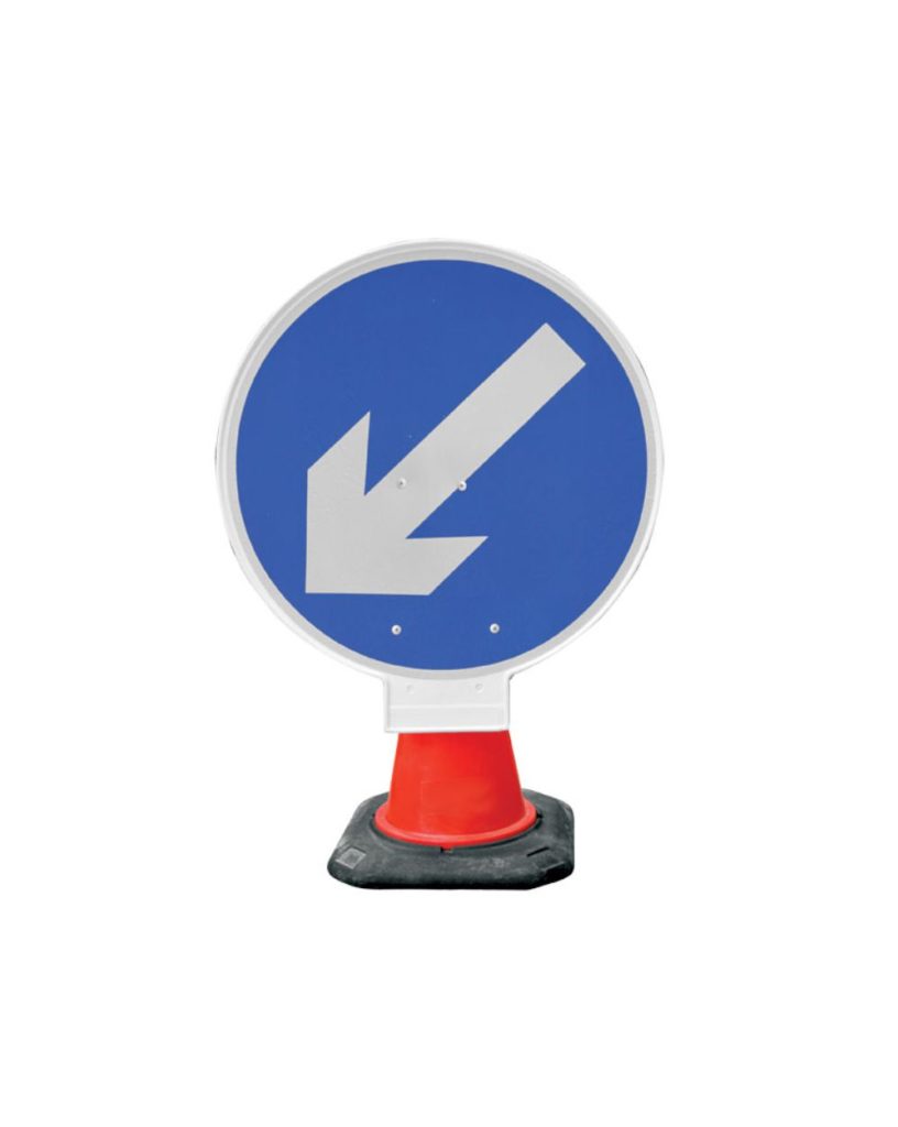 Portacone Traffic Cone Signs - Arrow Left - LA Safety Supplies