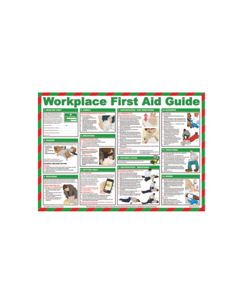 Medical Workplace First aid Poster A600 - LA Safety Supplies